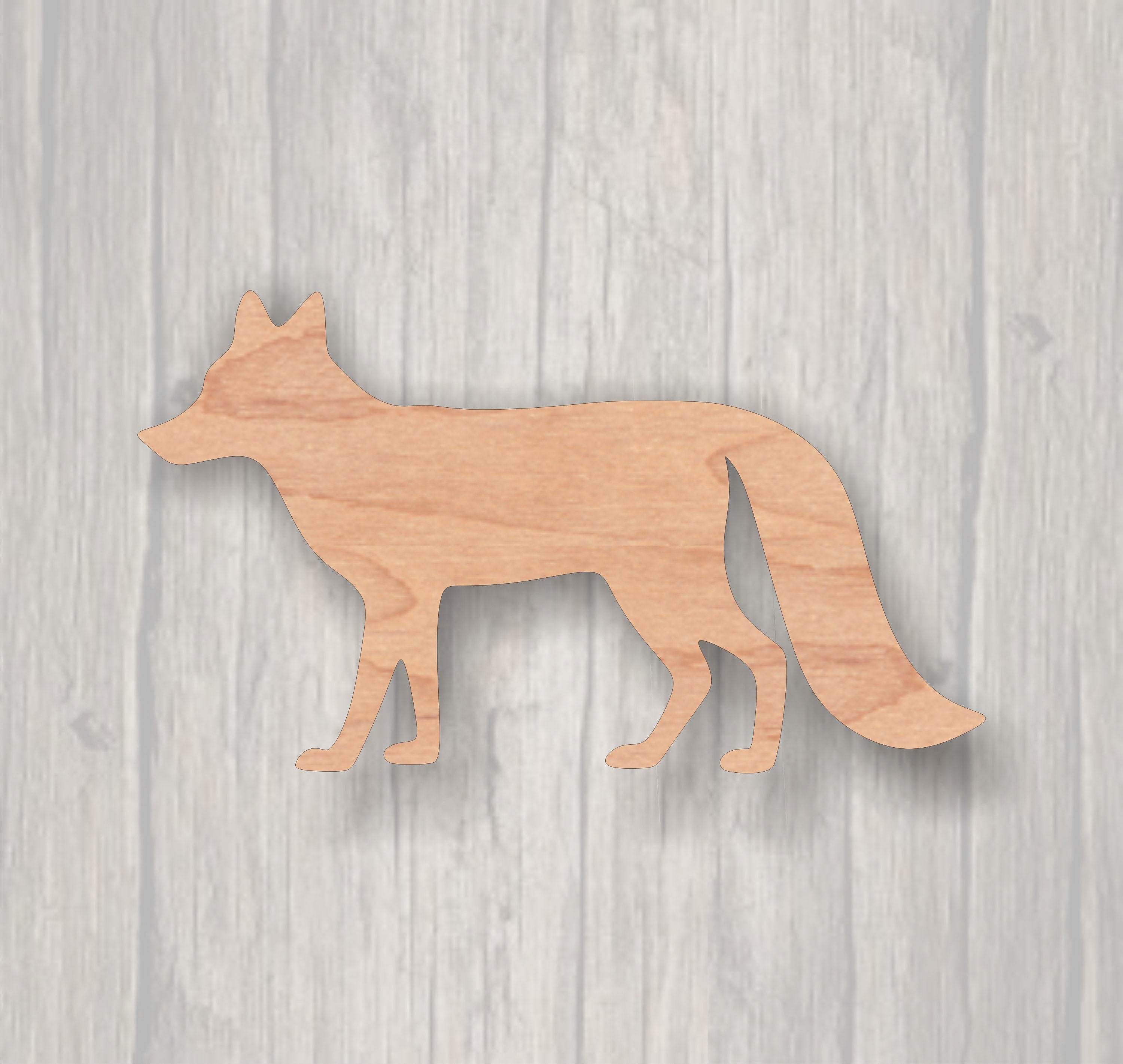 Fox. Unfinished Wood Cutout. Wood Cutout. Laser Cutout. Wood Sign. Sign ...