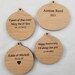 3D Wooden Ornament. Maple Sapping. Laser Engraved. Unfinished Wood ...