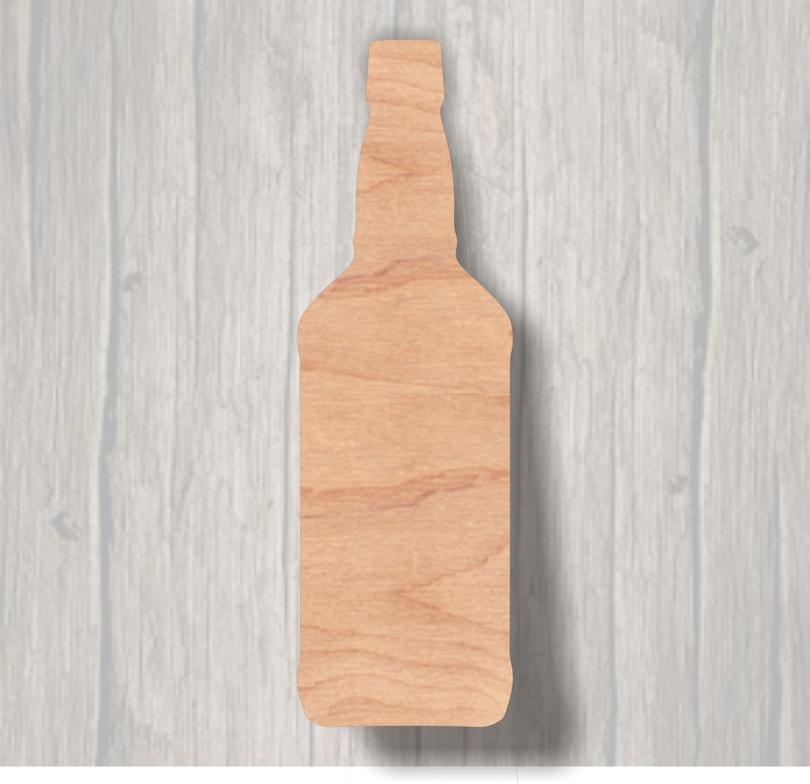 Whiskey Bottle. Unfinished Wood Cutout. Wood Cutout. Laser - Etsy