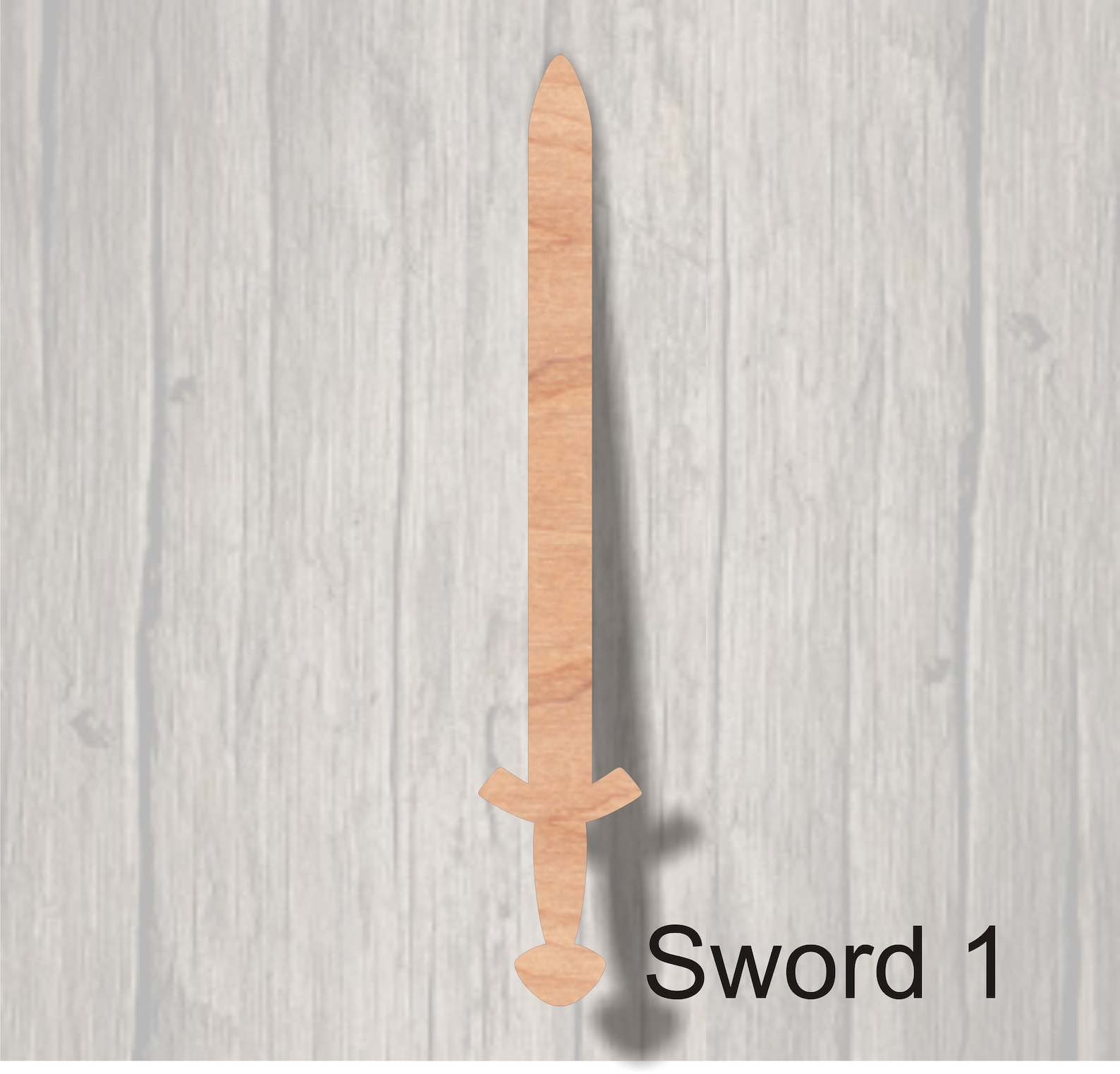 Sword. Unfinished Wood Cutout. Wood Cutout. Laser Cutout. Wood - Etsy