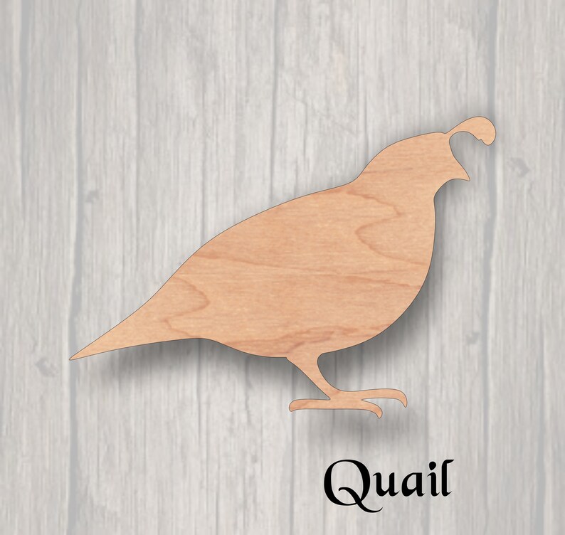 Quail. Unfinished Wood Cutout. Wood Cutout. Laser Cutout. Wood - Etsy