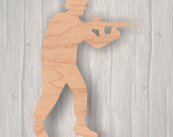 Soldier Wood Cutout - Etsy