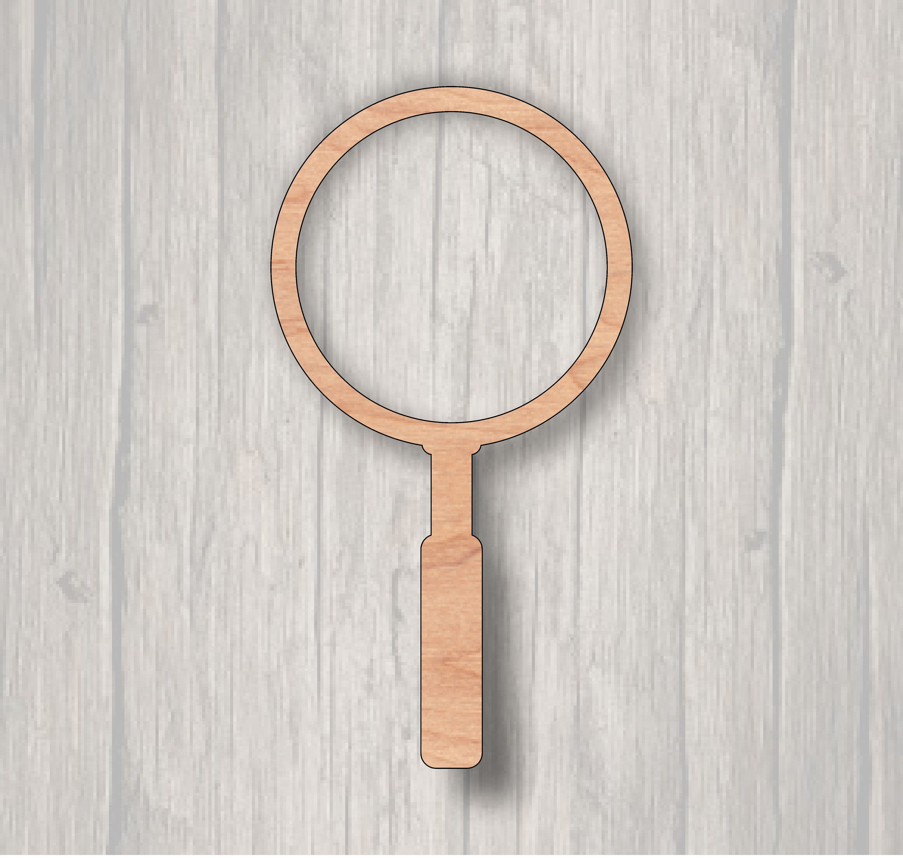 Magnifying Glass. Unfinished Wood Cutout. Wood Cutout. Laser - Etsy UK
