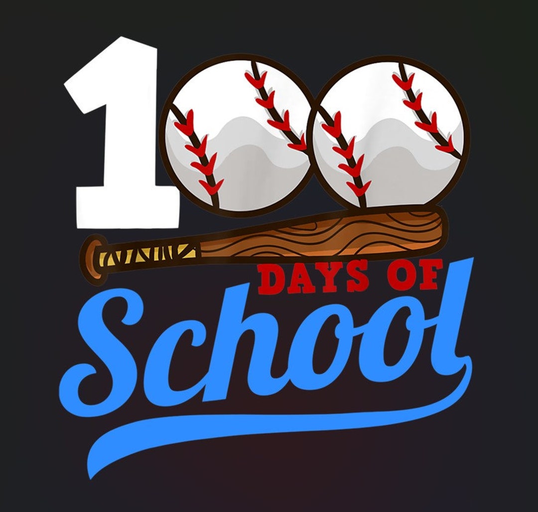 100 Days of School Baseball Png, 100 Day Smater Png, Schooling Png ...