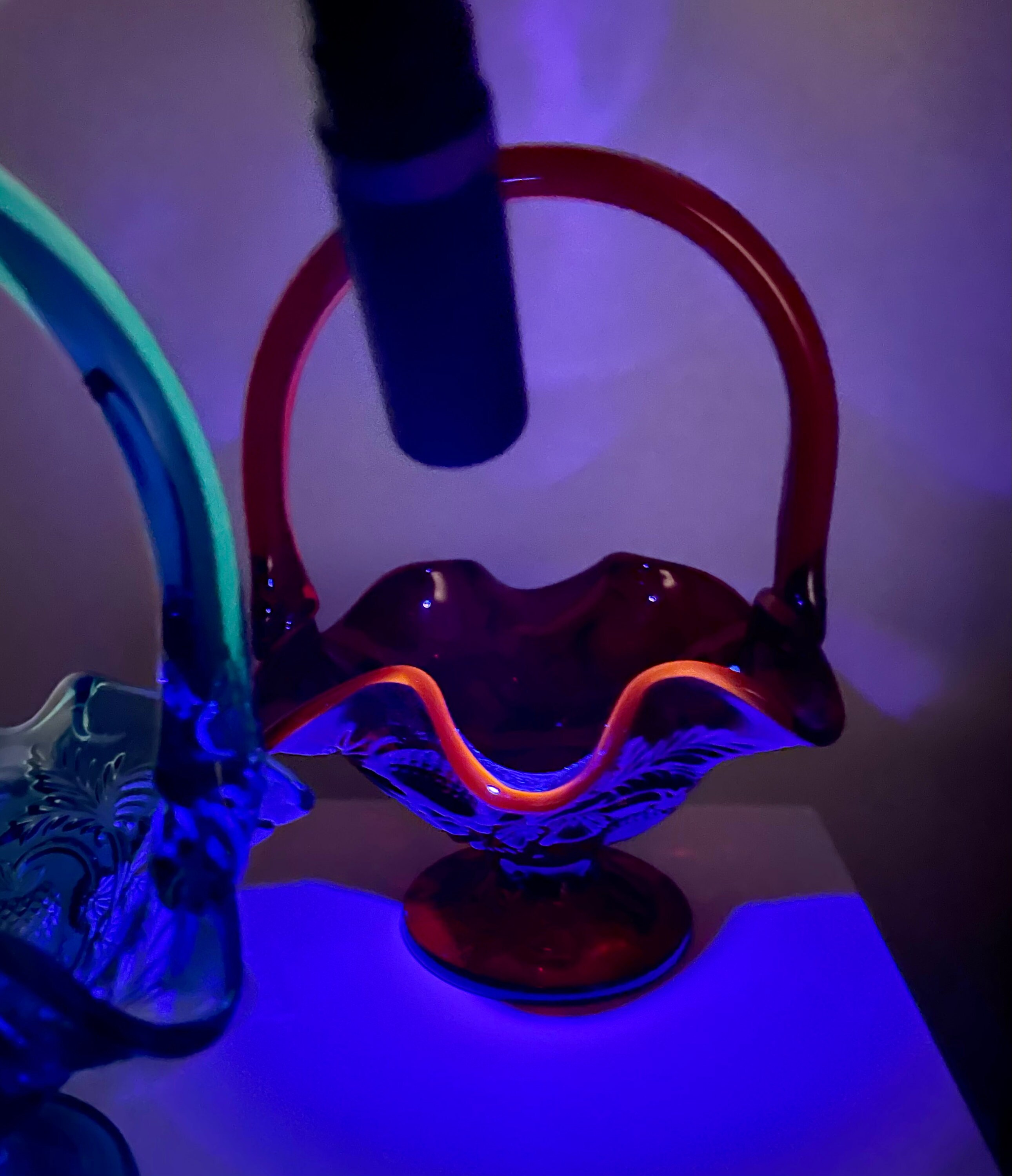 Fenton Inverted Strawberry Mini Glass Baskets/vintage Red & - Etsy