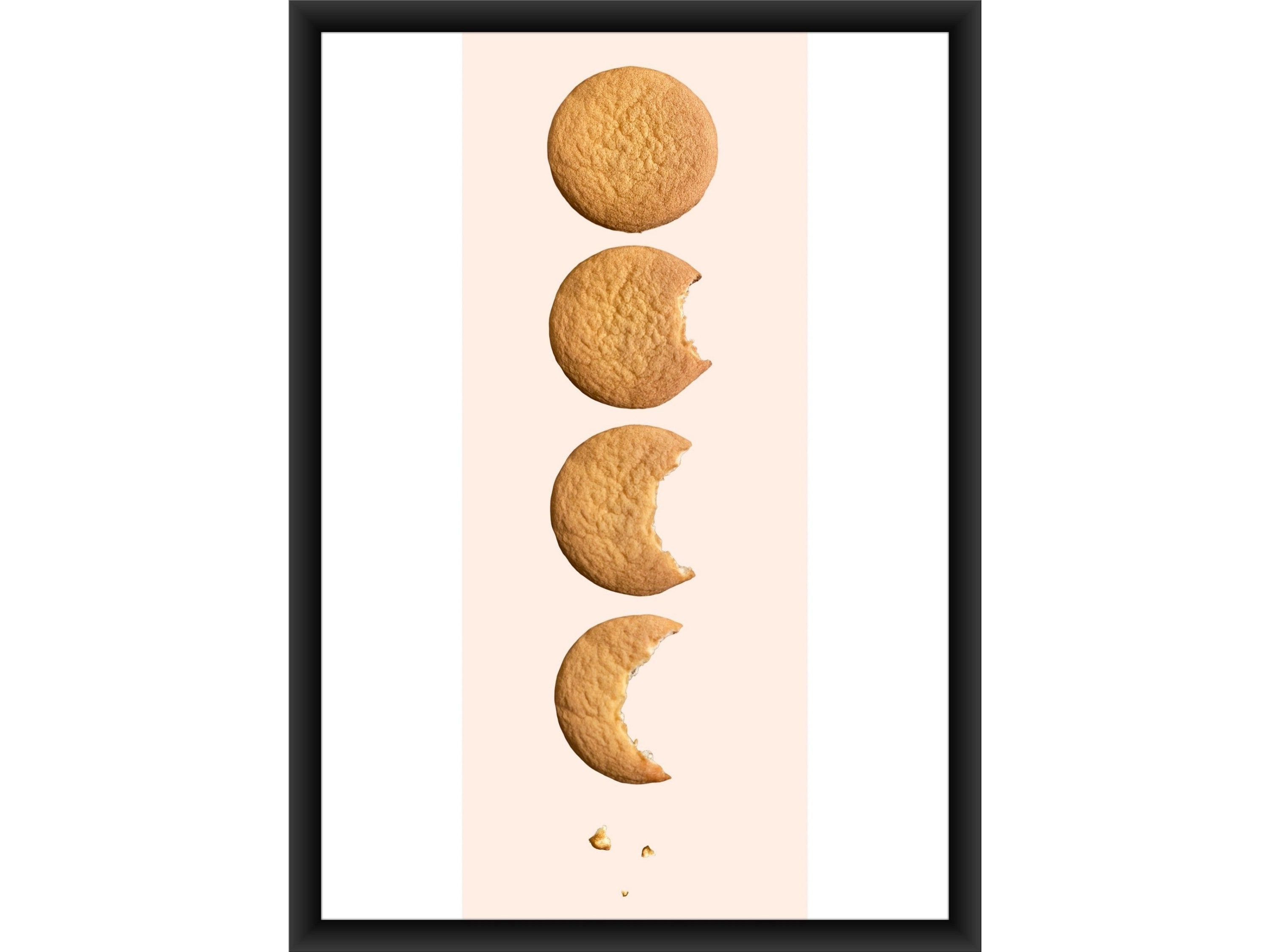 Jaffa Cake Full Moon Half Moon Gift Kitchen Print Biscuit | Etsy