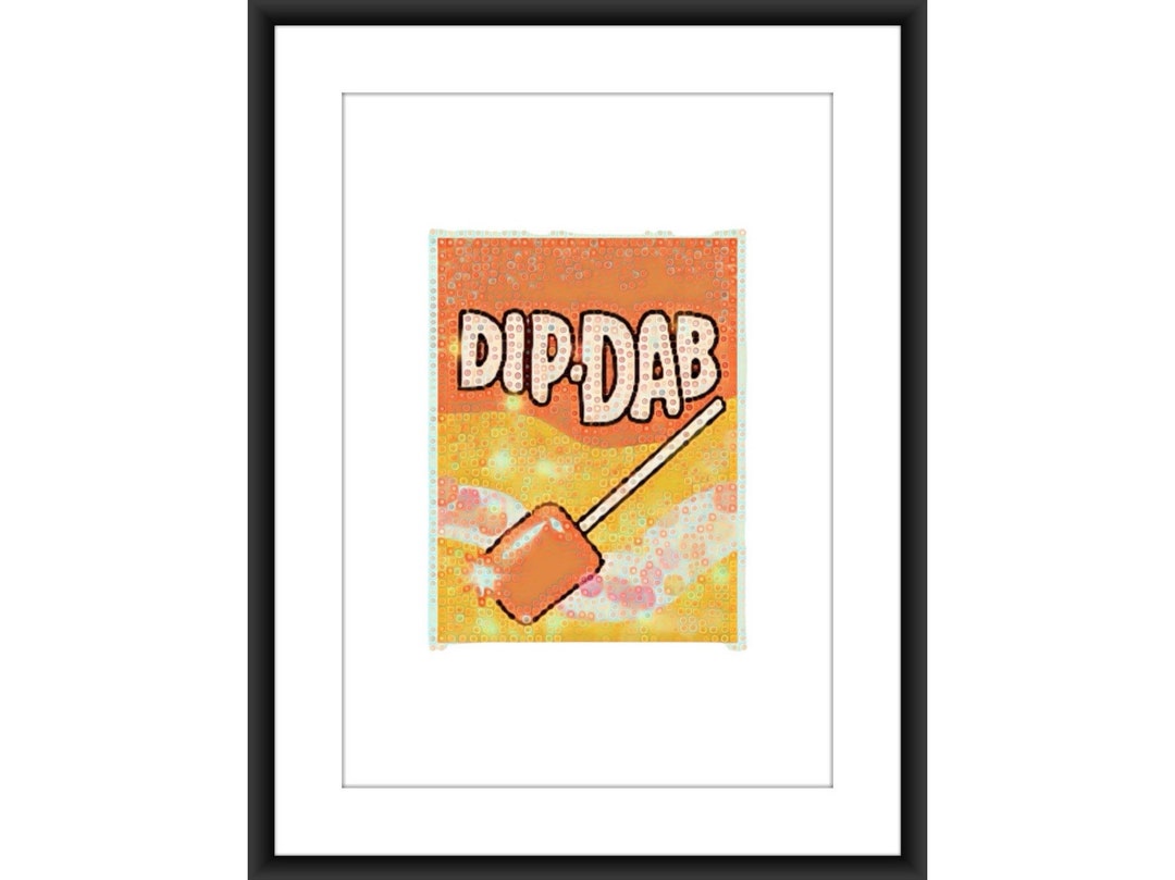 Dip Dab Sherbet Nostalgia Retro Sweets Food Art A4 Poster , Kitchen ...