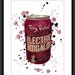 IPA Craft Beer Can Tiny Rebel Print Pink Black Grey Silver Paint ...