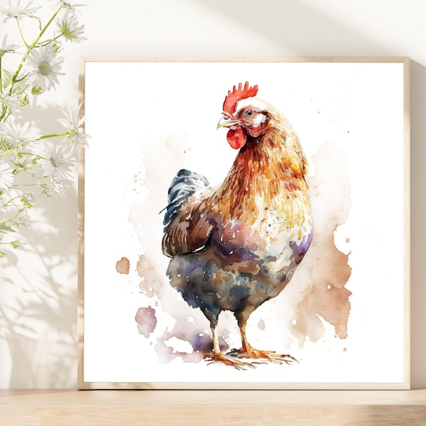 Chicken Print - Etsy