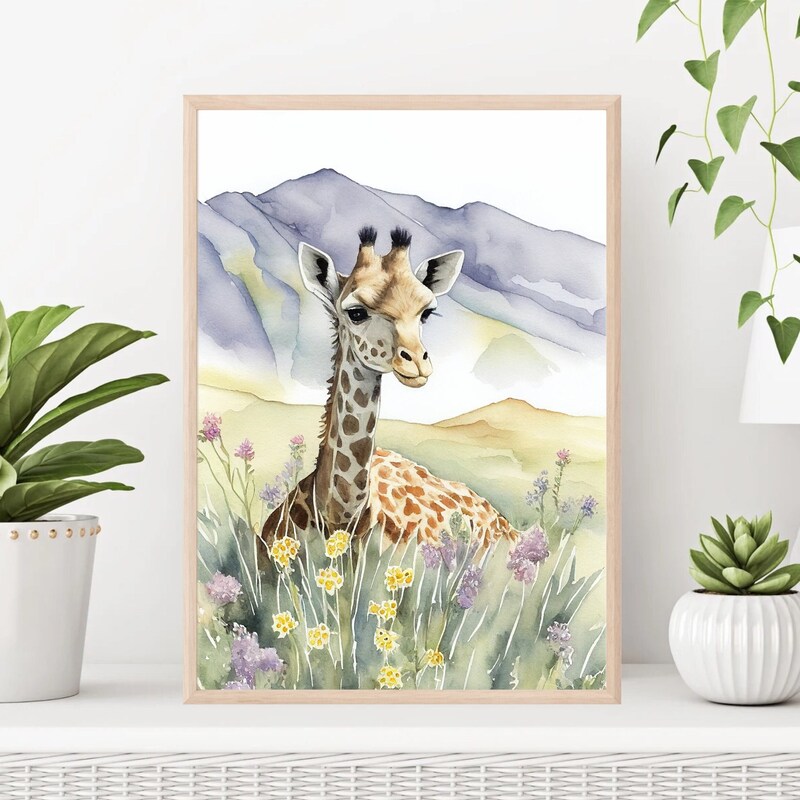 Giraffe Poster - Etsy