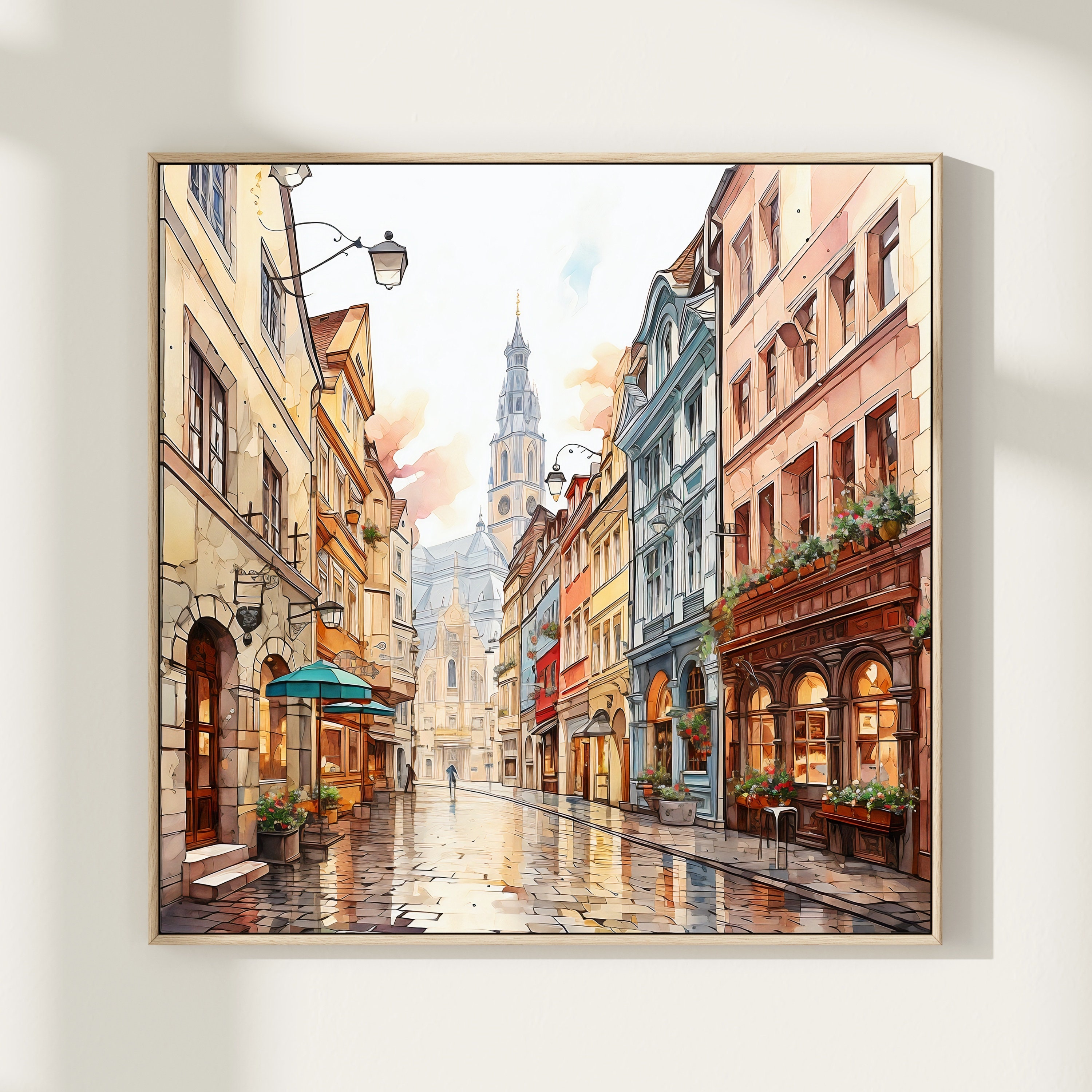 Vienna Watercolor Painting Art Print - Etsy