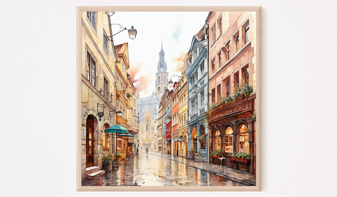 Vienna Watercolor Painting Art Print - Etsy
