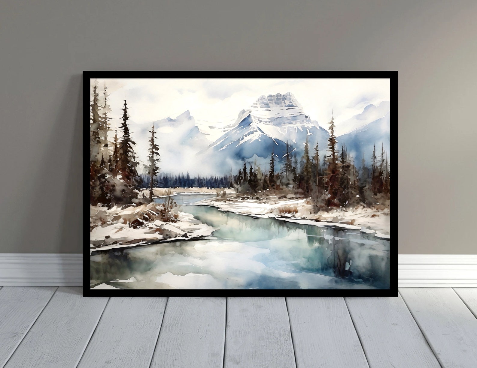 Banff National Park Canada Art Print, Banff National Park Painting ...