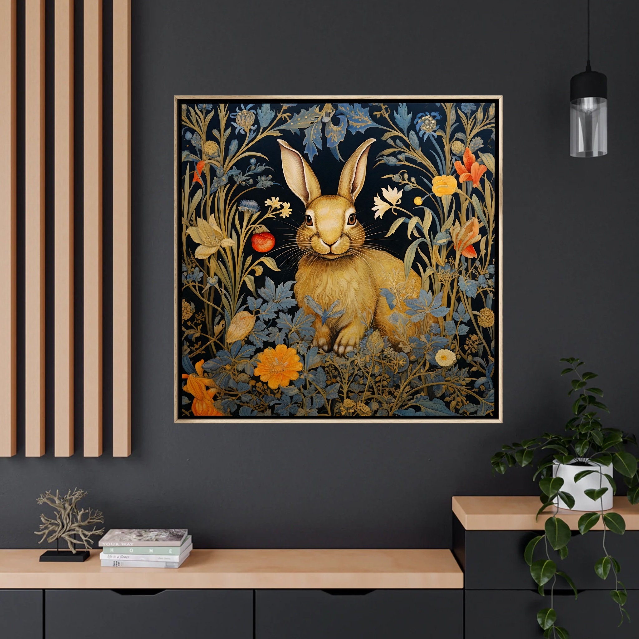 Rabbit Art Print, Animal Print, Bunny Decor, Rabbit Lover Gift, Living ...