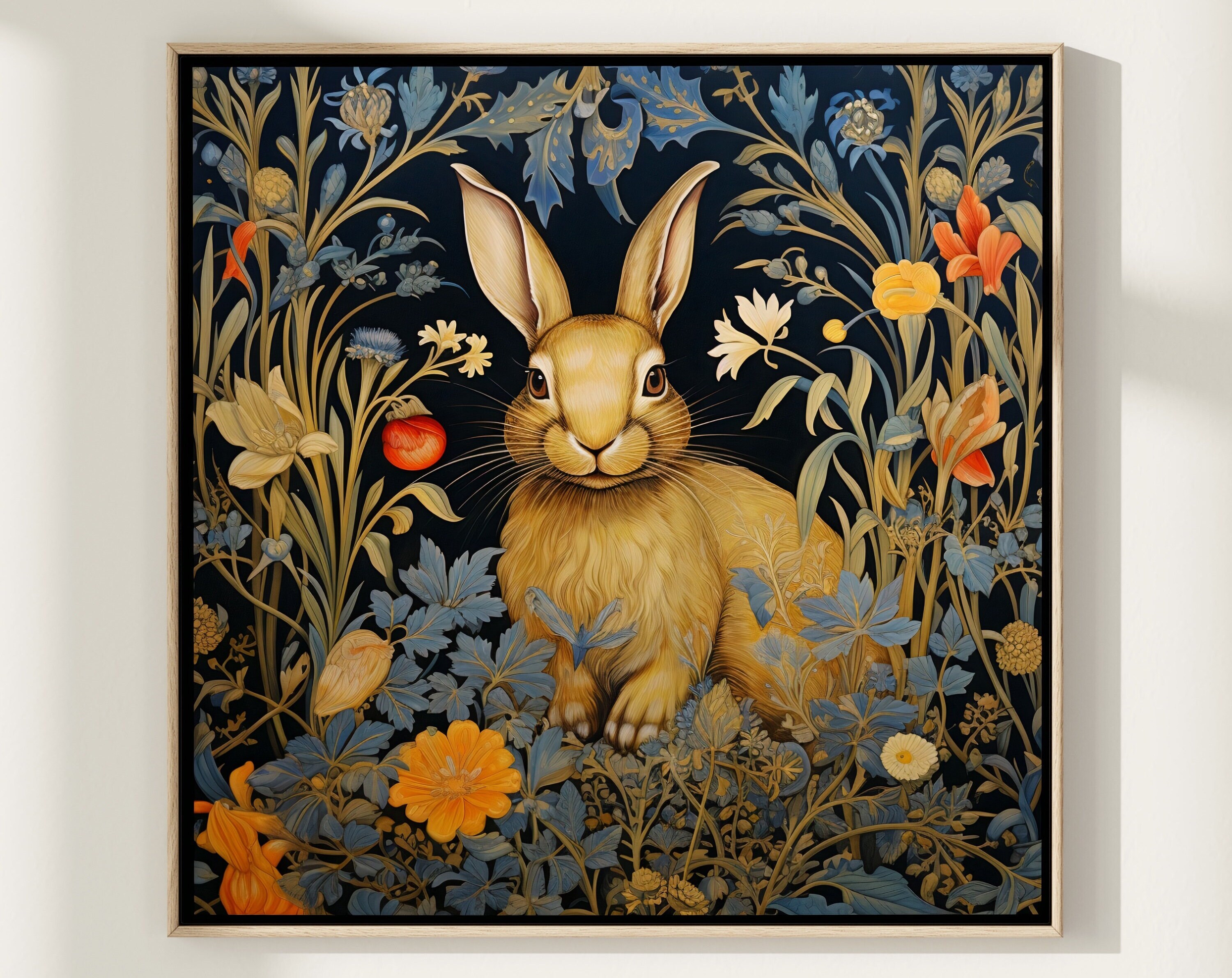 Rabbit Art Print, Animal Print, Bunny Decor, Rabbit Lover Gift, Living ...