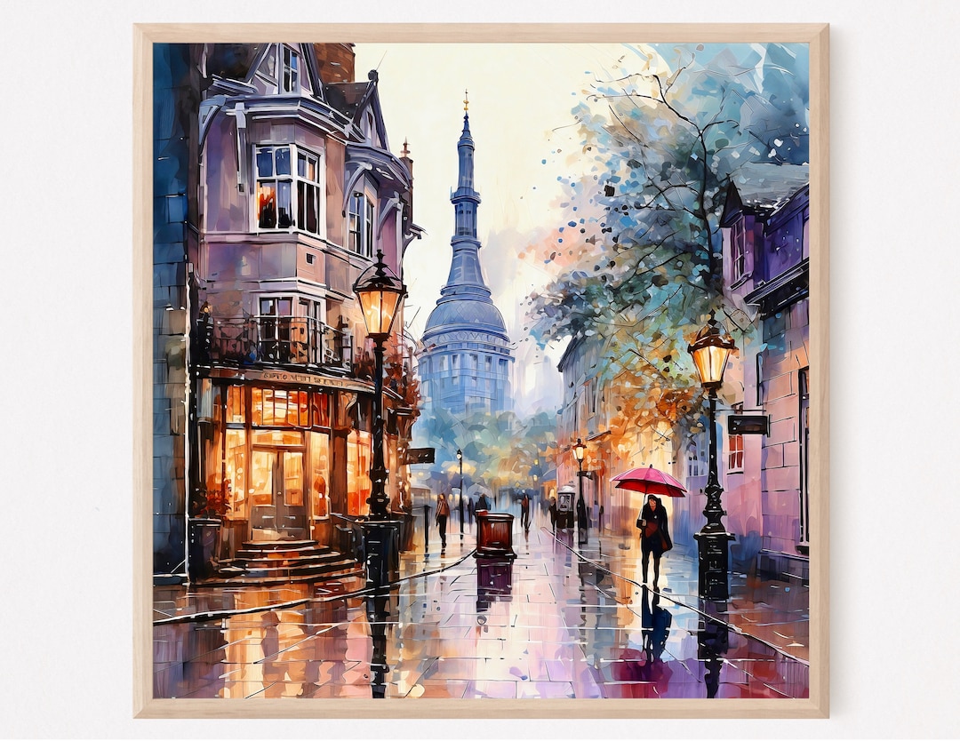 London Watercolor, London Watercolor Print, London City Print, London ...