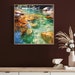 Lake View Watercolor Painting Art Print, Underwater Wall Art, Rocks by ...