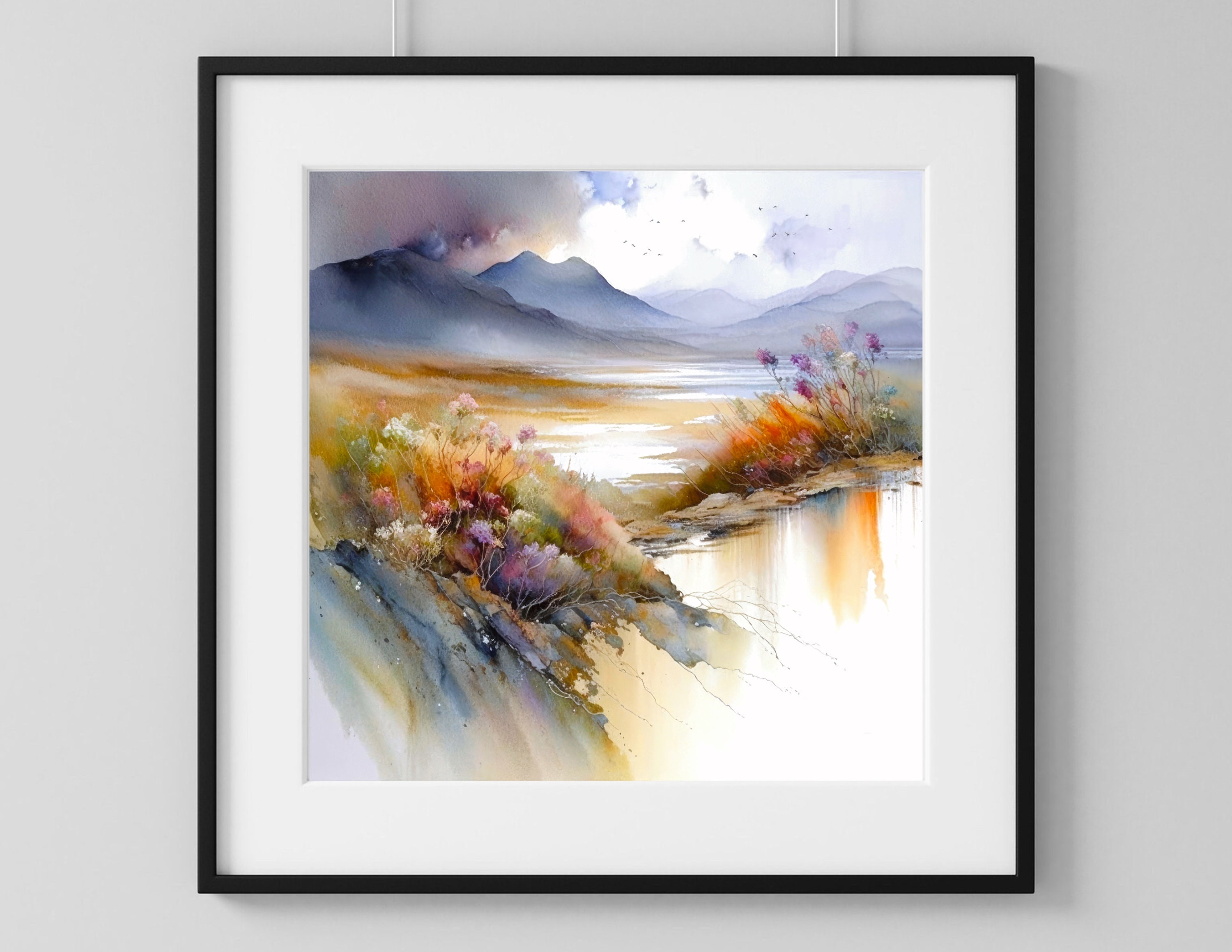 Framed watercolor store