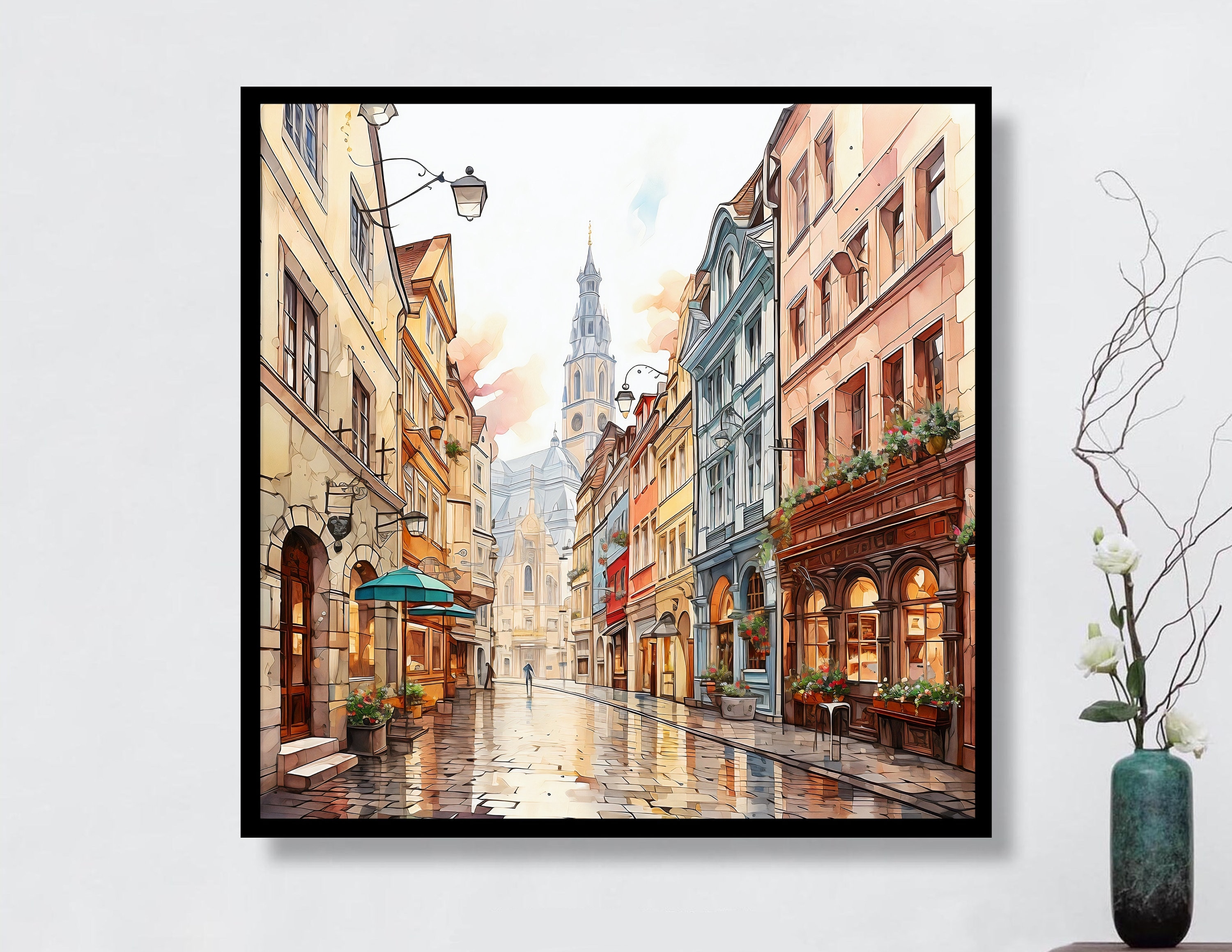 Vienna Watercolor Painting Art Print - Etsy