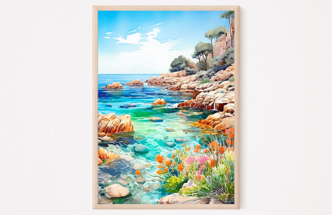 Cyprus Print, Cyprus Wall Art, Cyprus Poster, Cyprus Watercolor ...