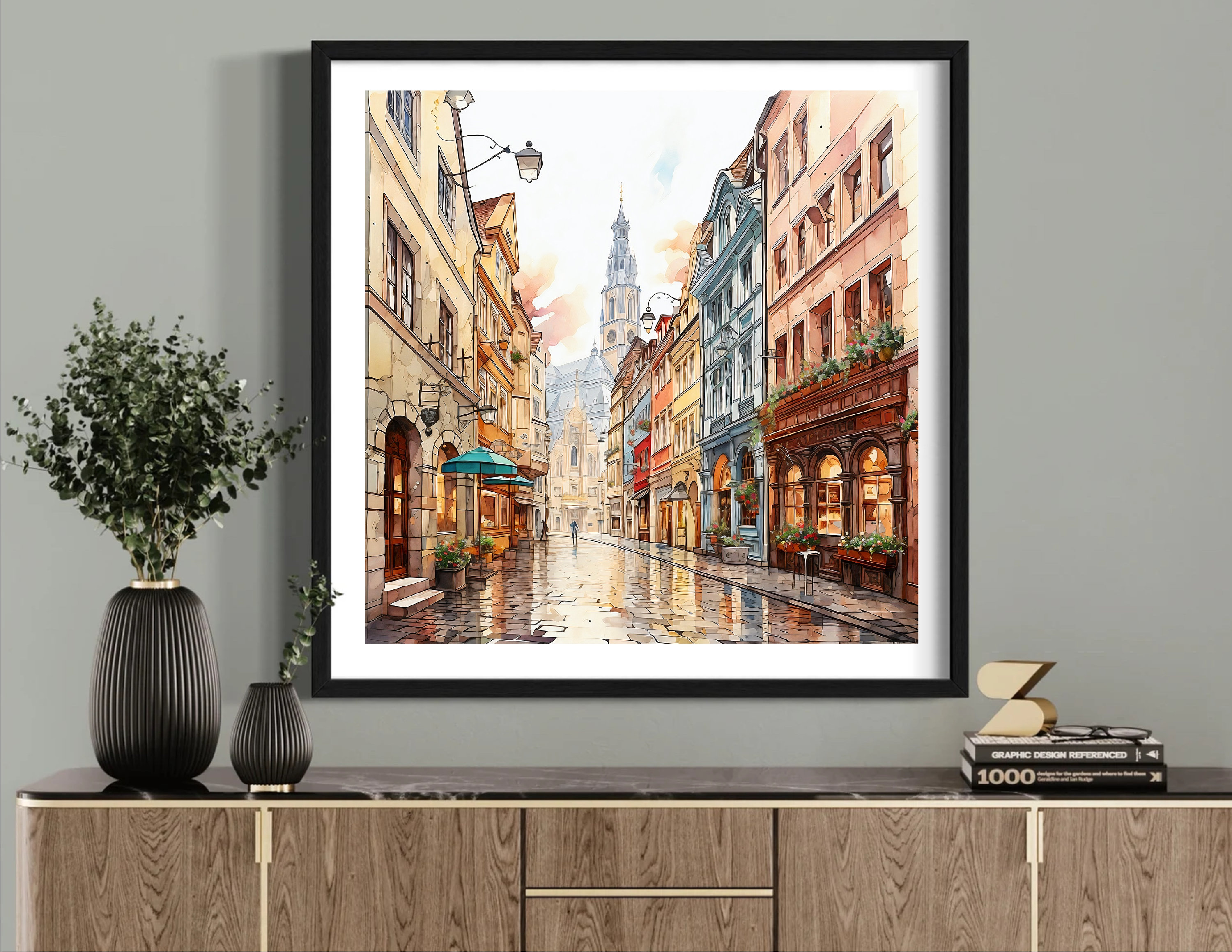 Vienna Watercolor Painting Art Print - Etsy
