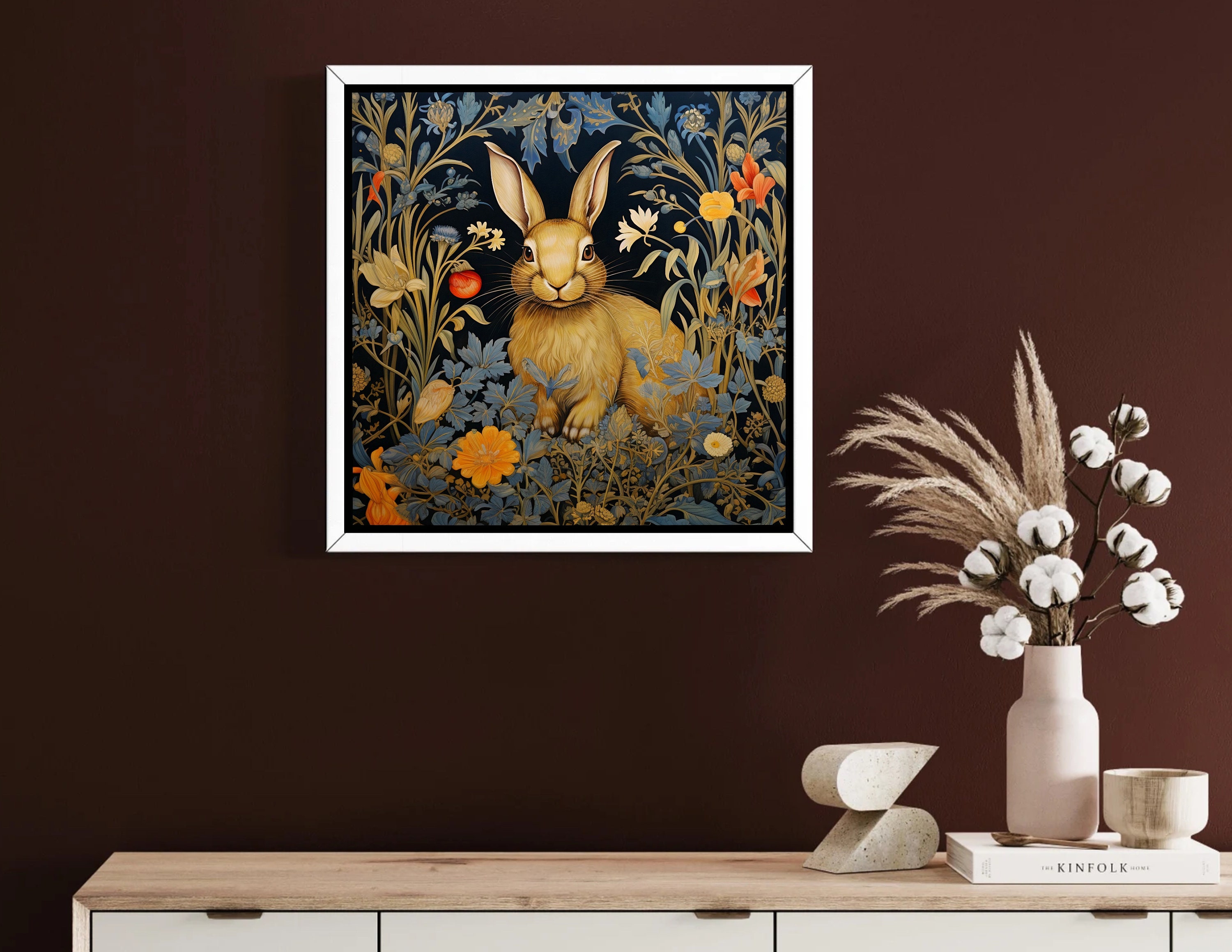 Rabbit Art Print, Animal Print, Bunny Decor, Rabbit Lover Gift, Living ...