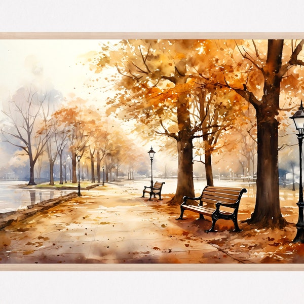 Autumn Trees Print - Etsy