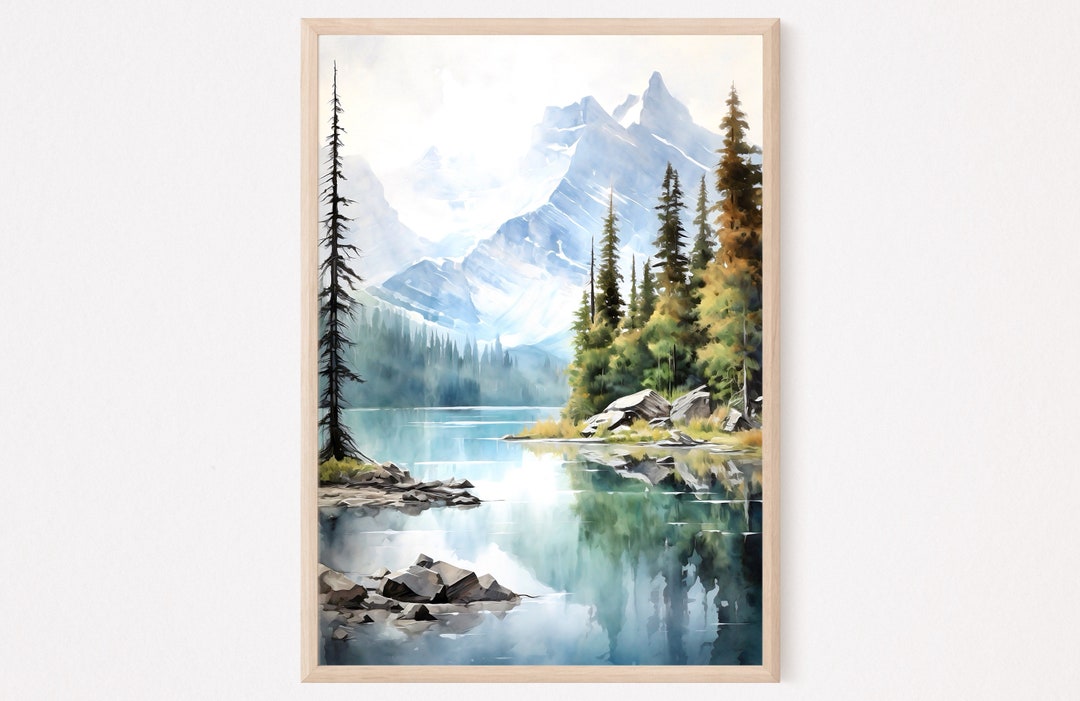 Banff National Park Canada Art Print, Banff National Park Painting ...