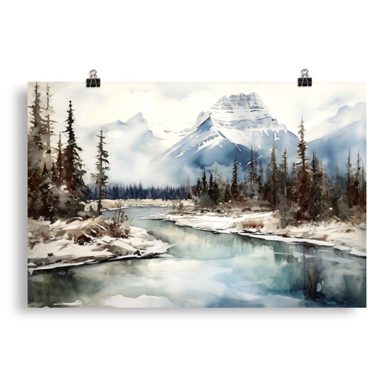 Banff National Park Canada Art Print, Banff National Park Painting ...