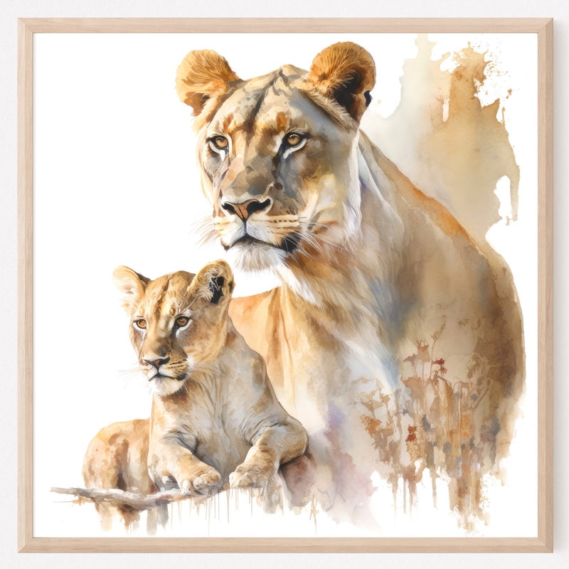 Lioness Art - Etsy