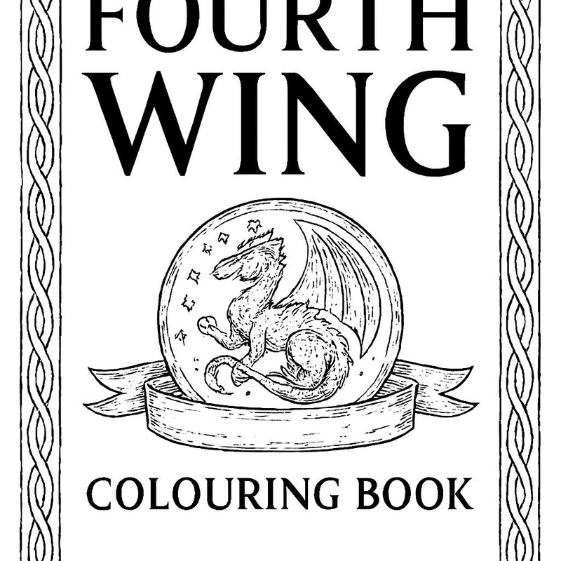 Fourth Wing Coloring Pages - Etsy