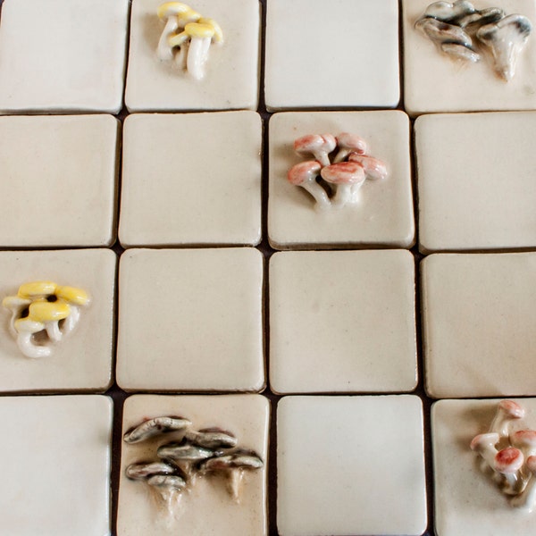 Mushroom Tile - Etsy