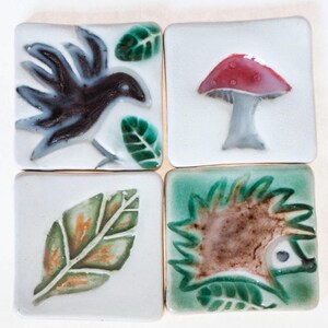 Ceramic Mini Tiles - Sets of 4 - Multiple Options - Etsy