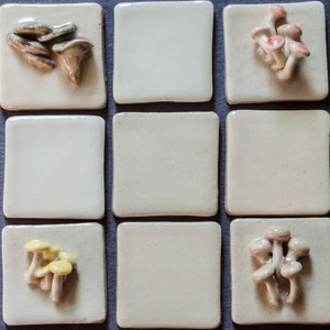 Mushroom Tiles Mini Tile Set Choice of Colors Available - Etsy