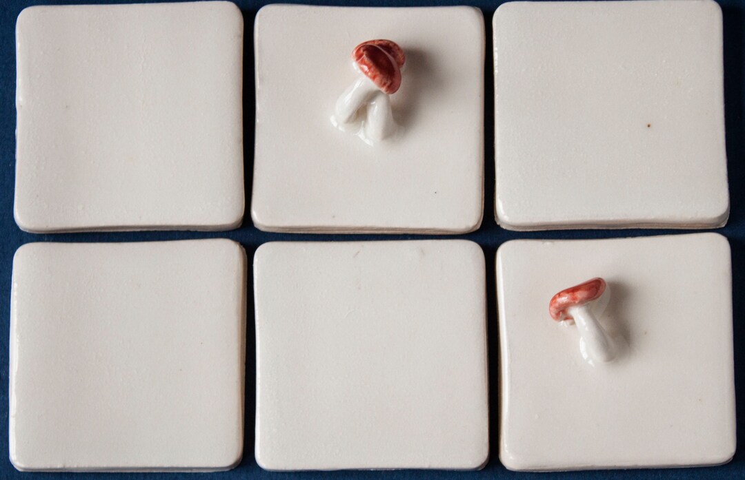 Mushroom Tiles Mini Tile Set Choice of Colors Available - Etsy