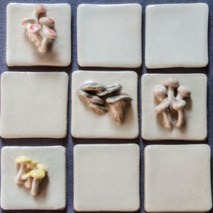 Mushroom Tiles Mini Tile Set Choice of Colors Available - Etsy
