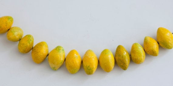 Lemon Beads Miniature Lemons Set of 6 | Etsy