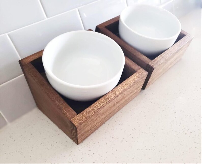 Tilted Cat Bowls Angled Pet Feeder Whister Fatigue Cats - Etsy Denmark