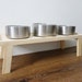 Modern Raised Dog Table Stand Large Dog Bowl Feeder Senior - Etsy