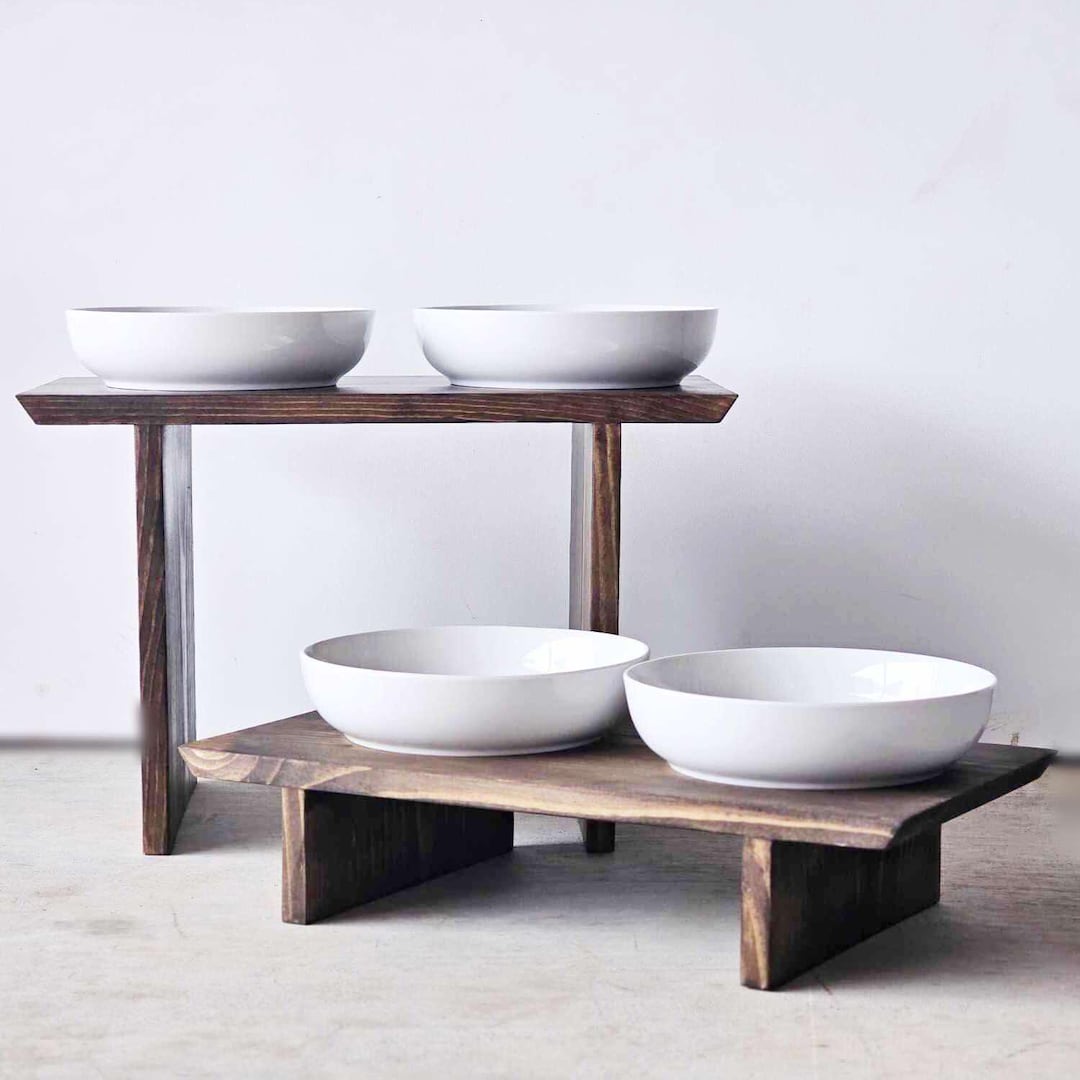 Modern Raised Pet Bowl Riser - Etsy
