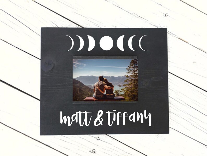 Moon Phase Picture Frame Astrology Couples Gift | Etsy