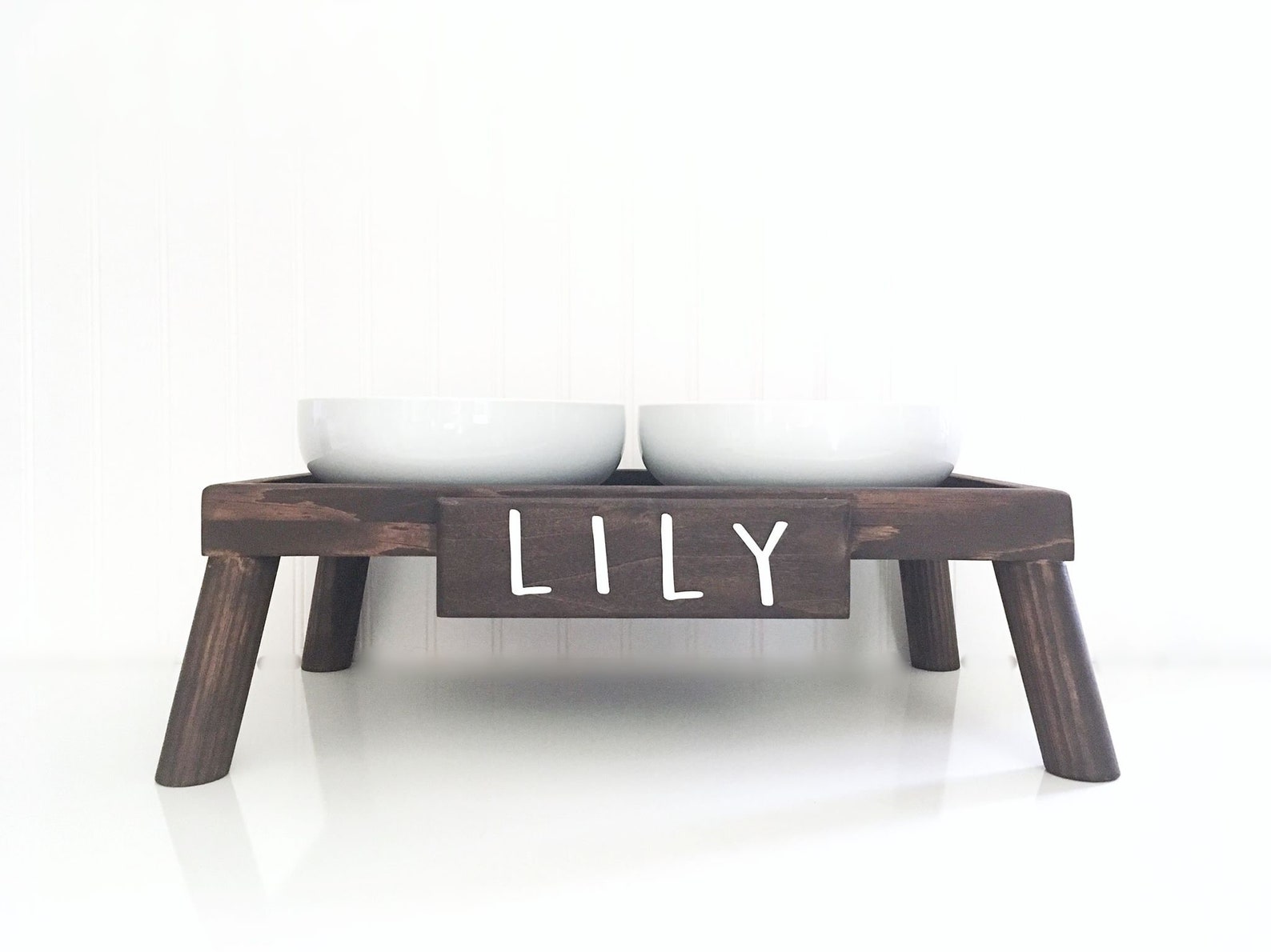 Dog Food Table Stand Dog Dinner Table Elevated Rustic - Etsy