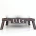 Dog Food Table Stand | Dog Dinner Table | Elevated Rustic Farmhouse Dog ...