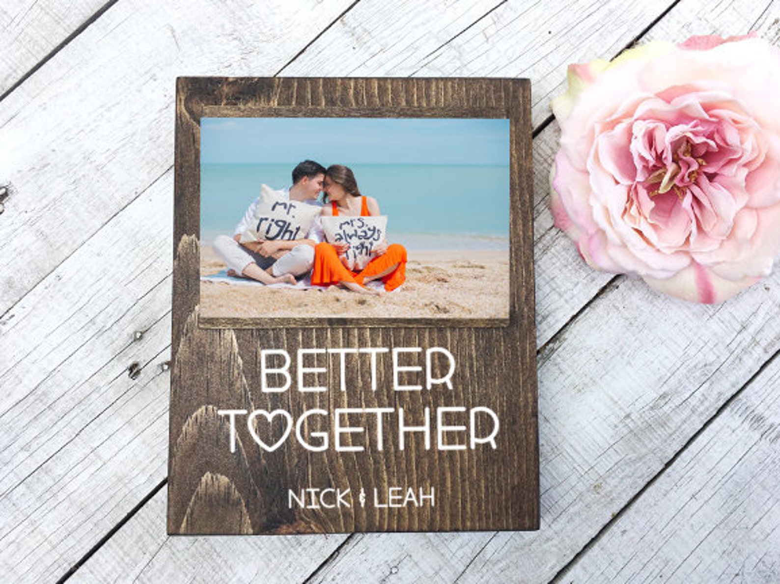 Better Together Picture Frame 4 x 6 wood photo frame | Etsy