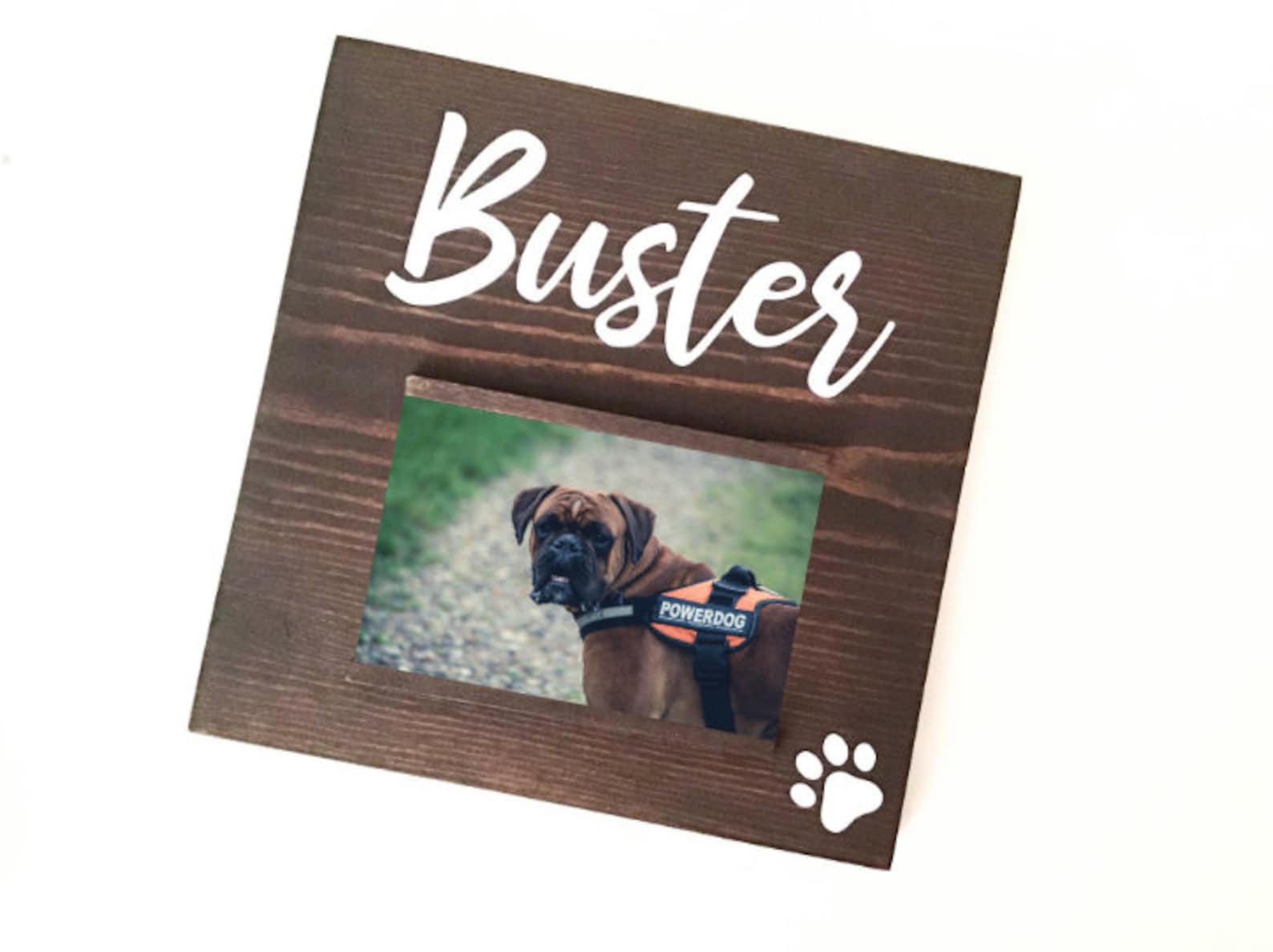 Personalized Pet Picture Frame | 4 X 6 Wood Photo Frame for Dogs or ...