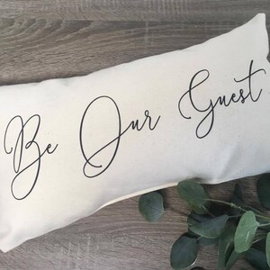 Be Our Guest Pillow | Guest Bedroom | Cottage Decor | Lake House Decor ...