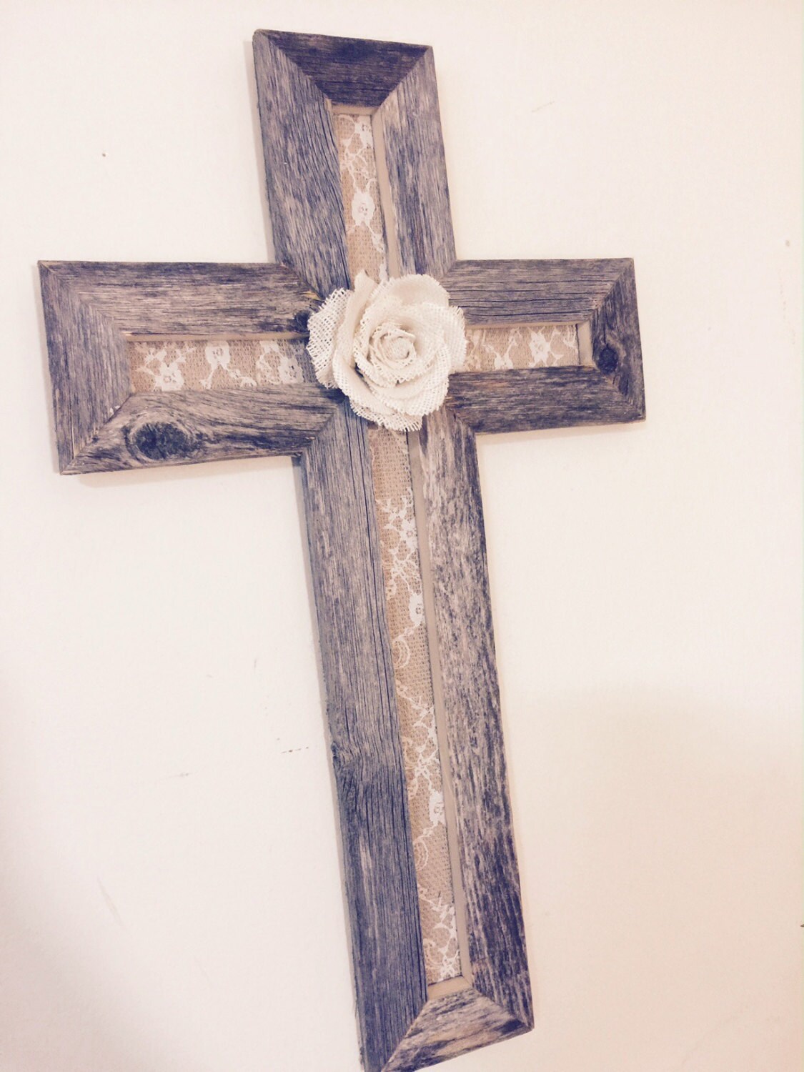 Wood Farmhouse Wall Cross| Christian Faith Gift | Wood Cross | Rustic ...