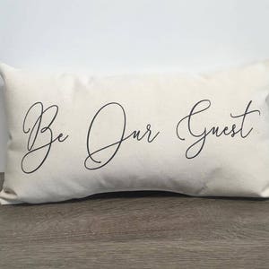 Be Our Guest Pillow | Guest Bedroom | Cottage Decor | Lake House Decor ...