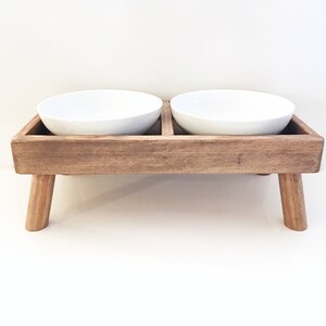 Large Modern Dog Food Stand | Elevated Dog Feeder | Dog Feeding Table ...