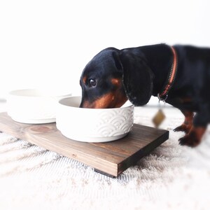 Ergonomic Dog Bowl Riser Stand | Elevated Dog / Cat Bowl Feeder | Pet ...